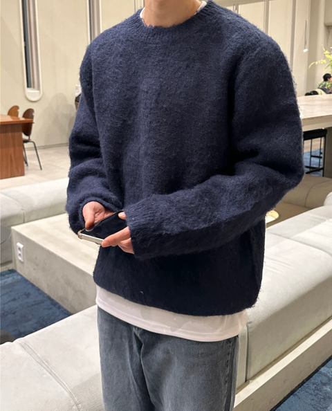 Milano Knit Wool Textured Sweater – Arveilo