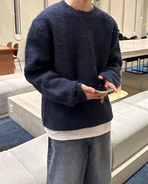 Milano Knit Wool Textured Sweater – Arveilo