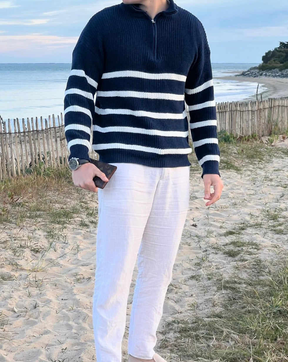 Milano Knit Wool Textured Sweater – Arveilo