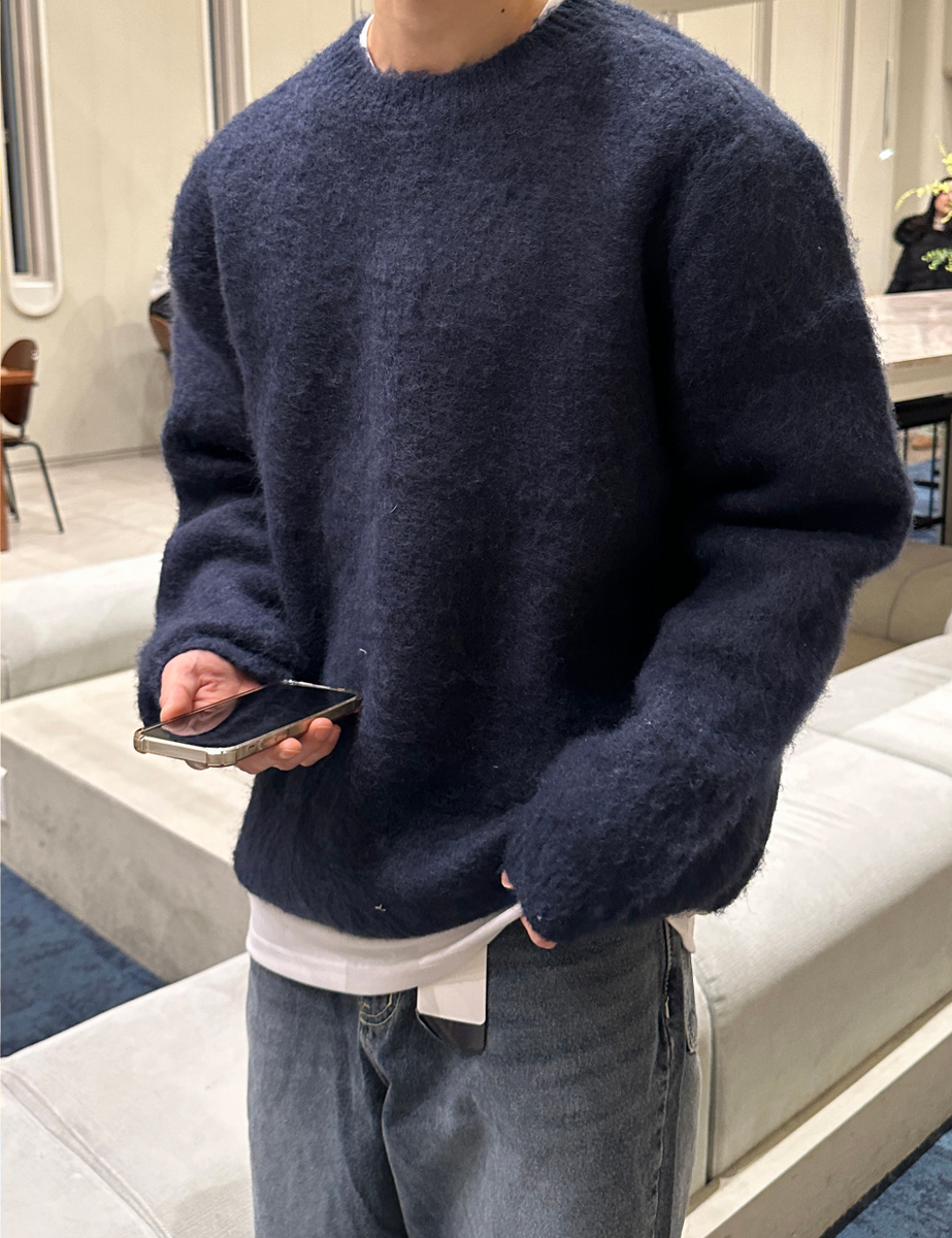 Milano Knit Wool Textured Sweater – Arveilo